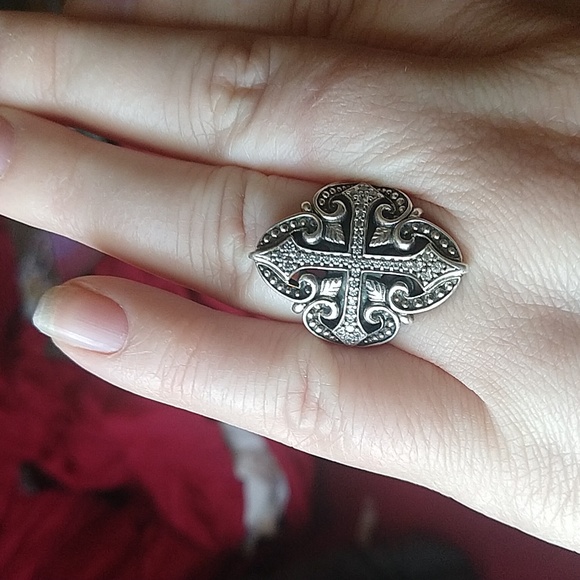 Jewelry | Scott Kay Cross Ring Filigree Sterling Silver 925 | Poshmark